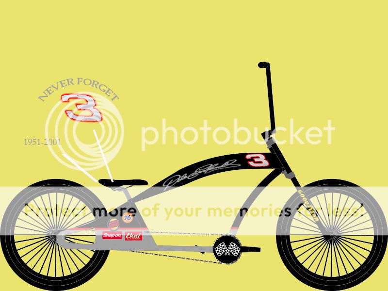 Custom Dale Earnhardt Sr. Cruiser from SSC | Rat Rod Bikes Bicycle Forum